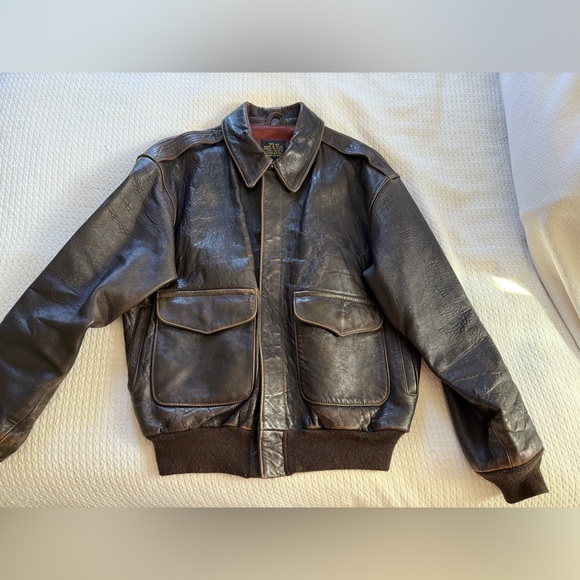 Avirex | Jackets & Coats | Vintage Avirex A2 8s Flight Leather Jacket ...